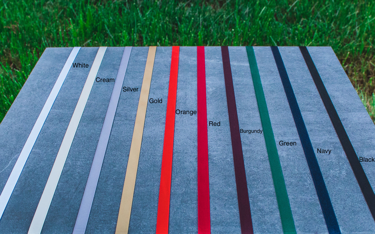 Step 5: Choose your Ribbons – Rustic Leatherworks